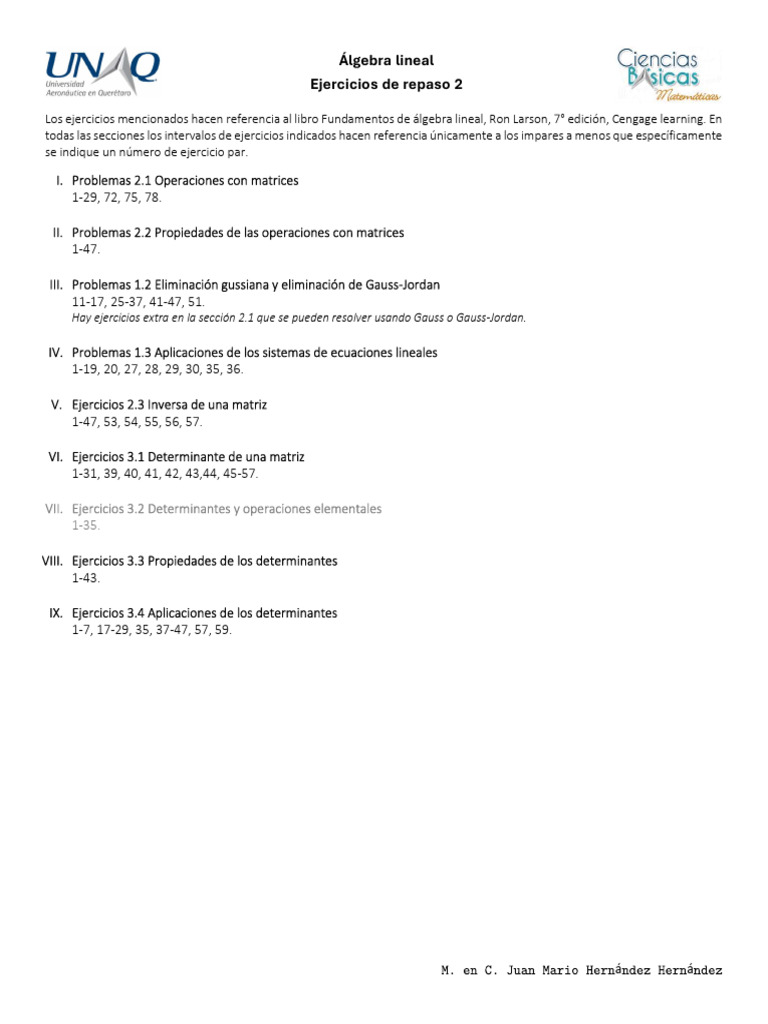 Ejercicios de Repaso 2 | PDF