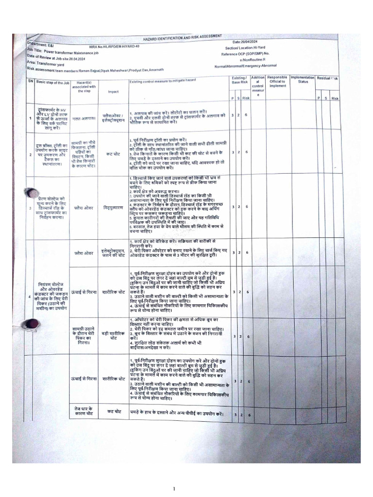 Hira Power Transformer Maintenance | PDF