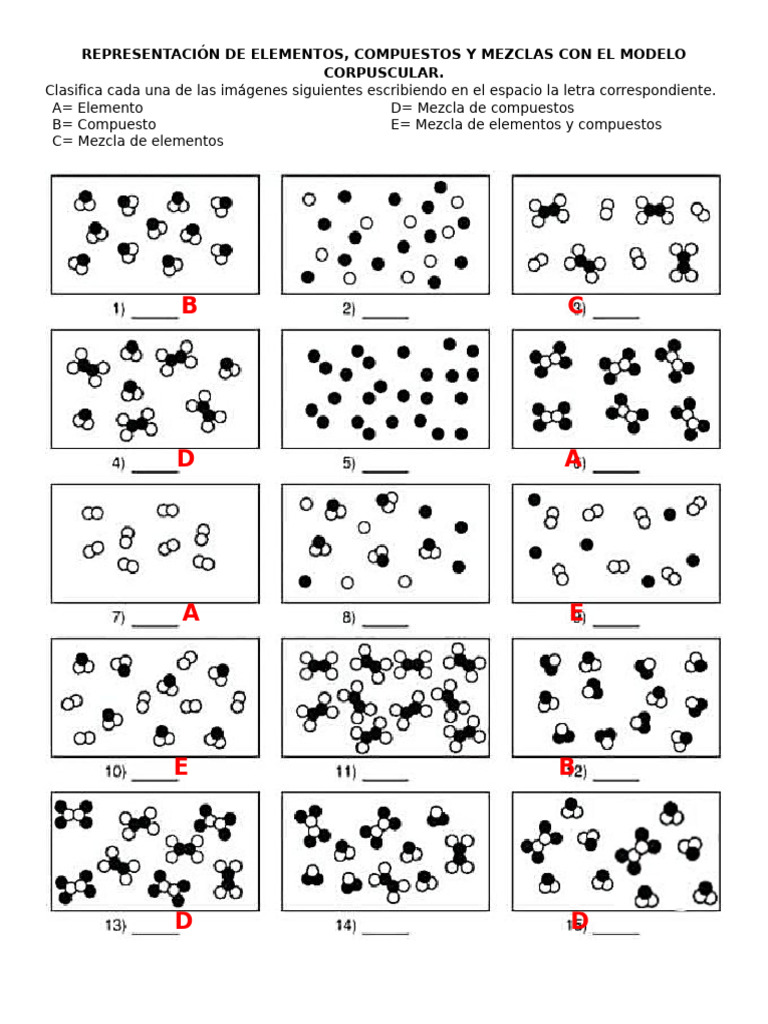 Modelo Corpuscular Ejercicio 3 CLAVE | PDF