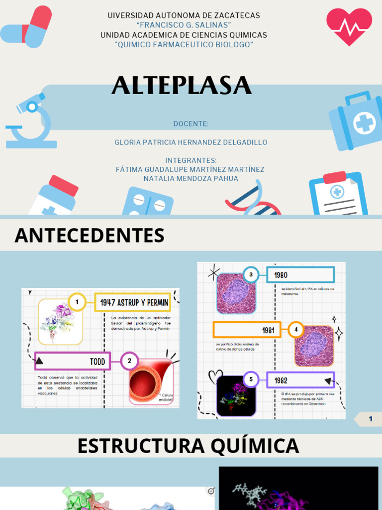 Alteplasa: Uso y Efectos Clínicos | PDF | Especialidades Medicas ...