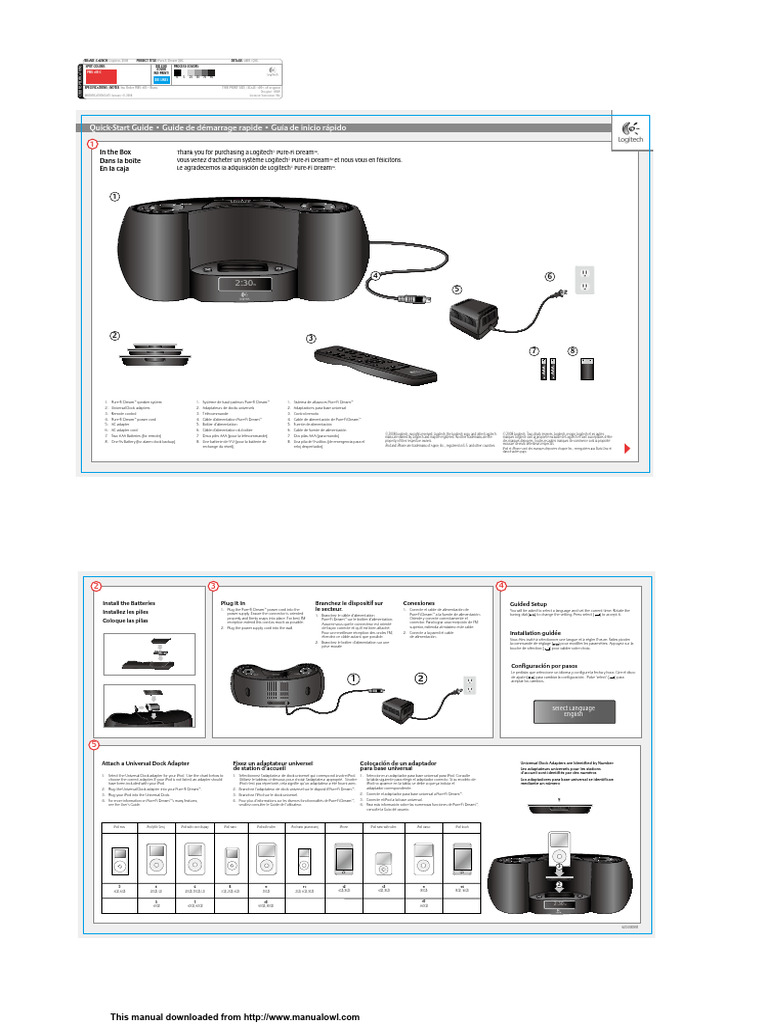 Logitech Pure-FI Dream Manual | PDF | iPod | iTunes