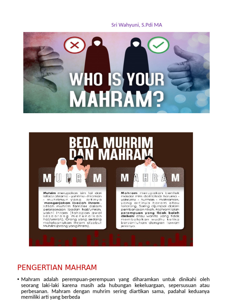 Pengertian dan Jenis Mahram dalam Islam | PDF