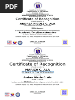 Early Bird Certificate May | PDF | Philippines