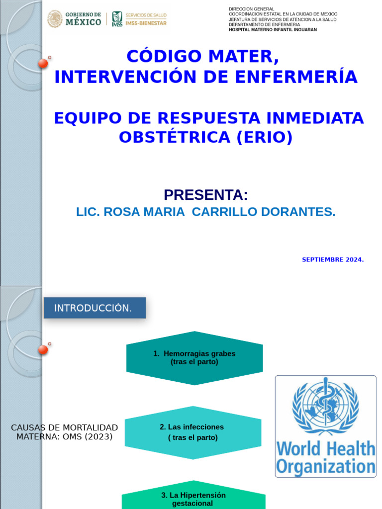 Codigo Mater, Intervencion de Enfermeria | PDF | Partería | El embarazo