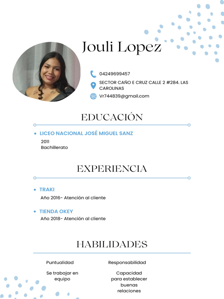 Currículum Vitae Minimalista Celeste 20240314 222833 0000 | PDF