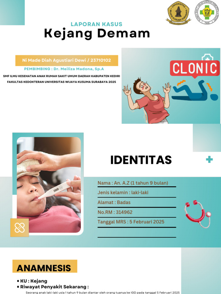 Kejang Demam pada Anak: Kasus dan Tatalaksana | PDF