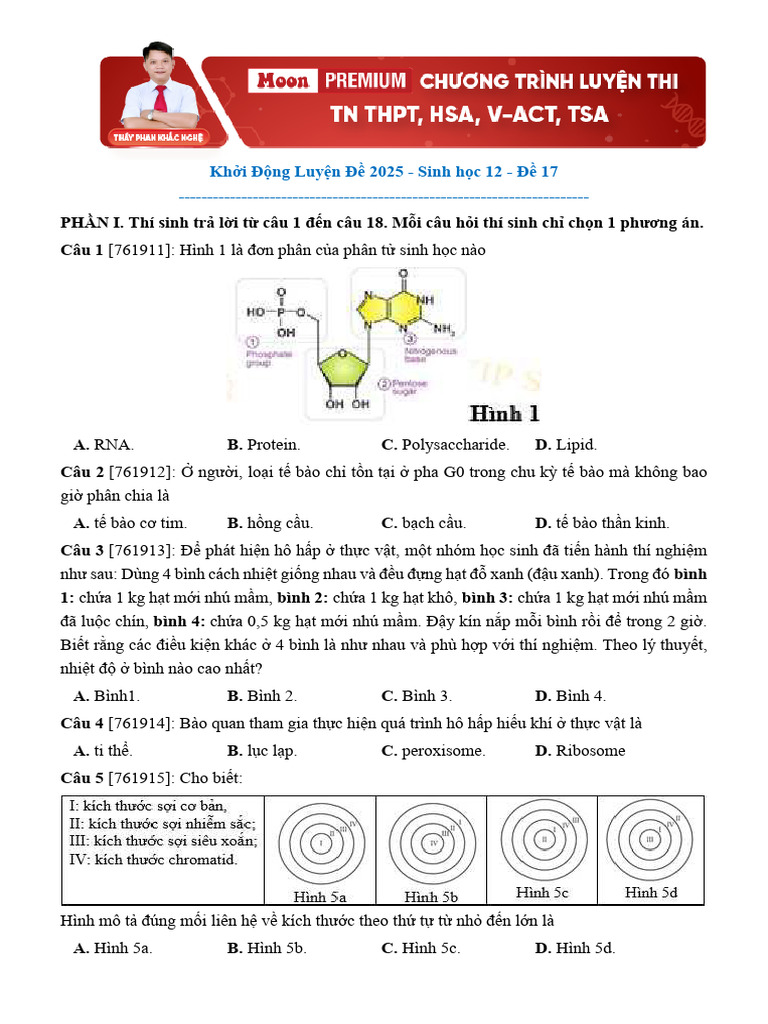 KH NG Luy 2025 - Sinh H C 12 - 17 | PDF