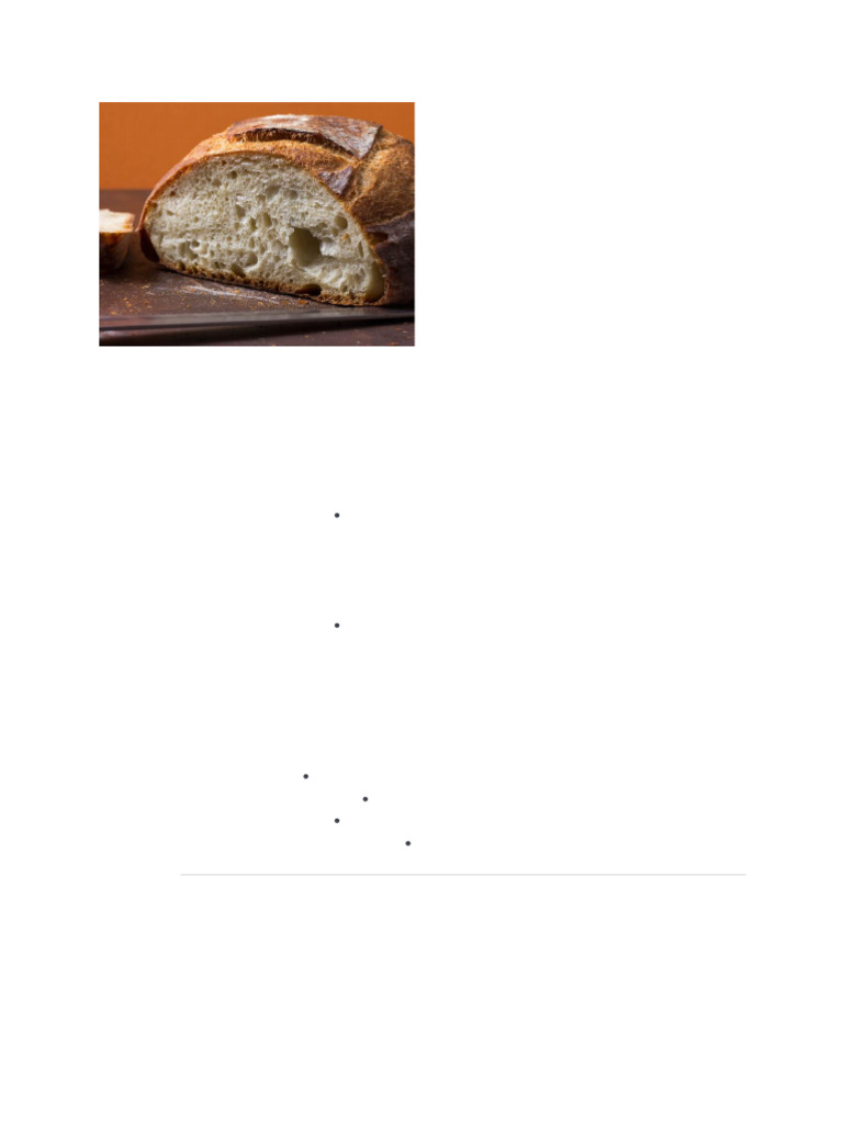 Crusty Hearth Bread Recipe Guide | PDF | Baker's Yeast | Breads