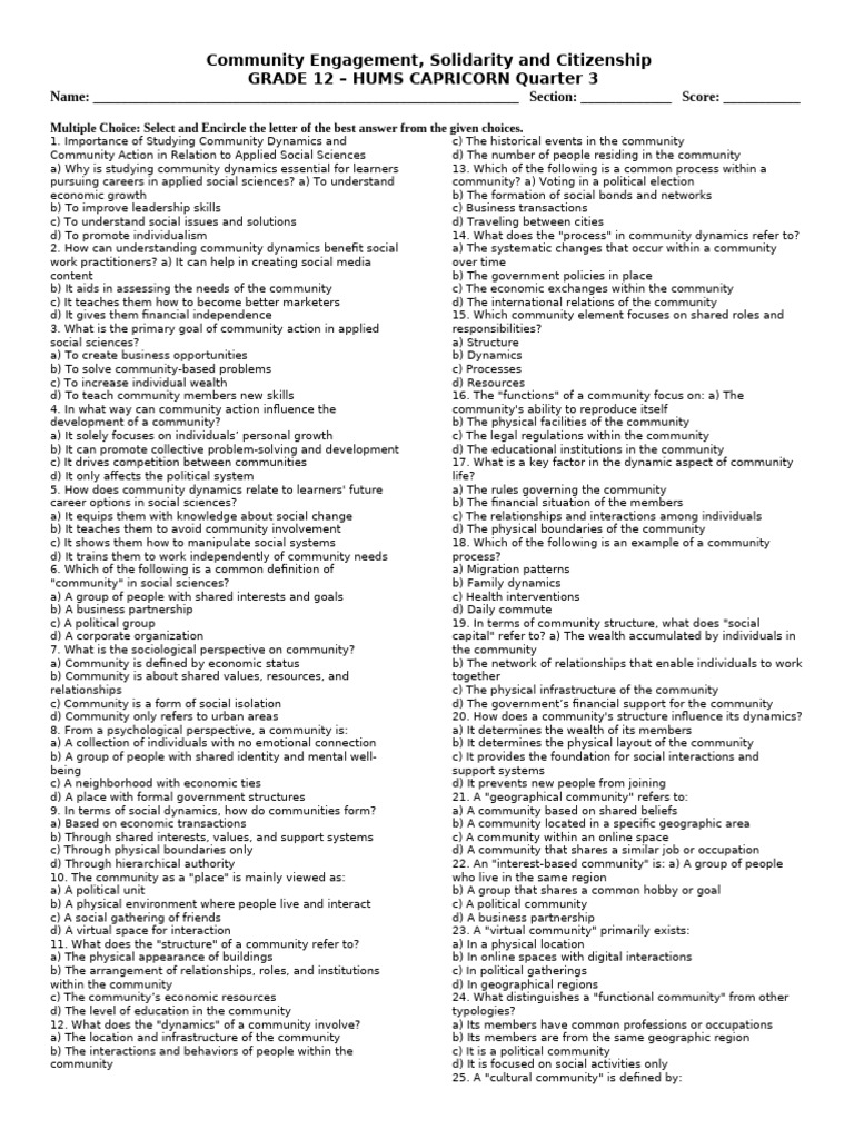 3 Quarter 12 Community Engagement | PDF | Natural Disasters | Hazards