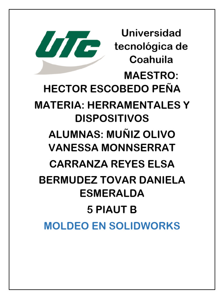 Moldeo en SolidWorks: Guía Práctica | PDF