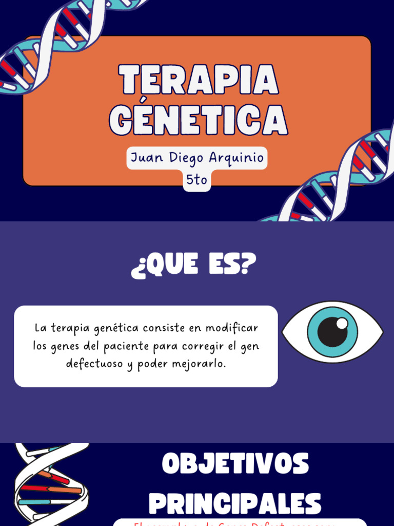 Genetics and Genes Science Presentation in Blue Orange Flat Graphic ...