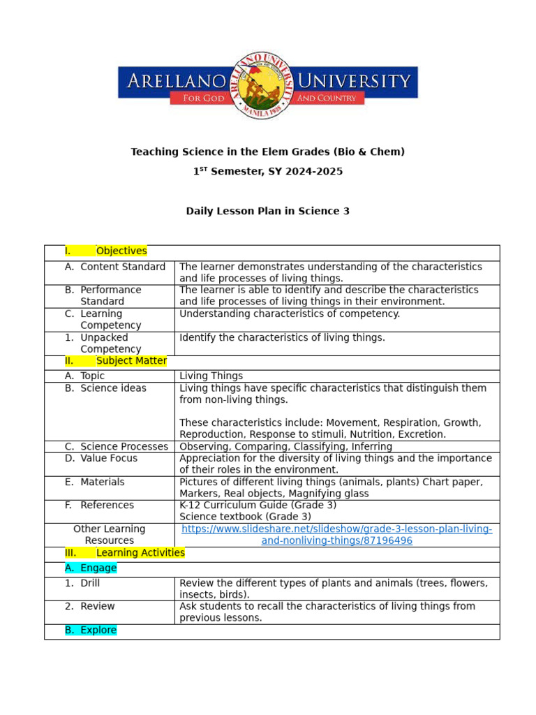 Teaching Science in The Elem Grades | PDF | Learning | Life