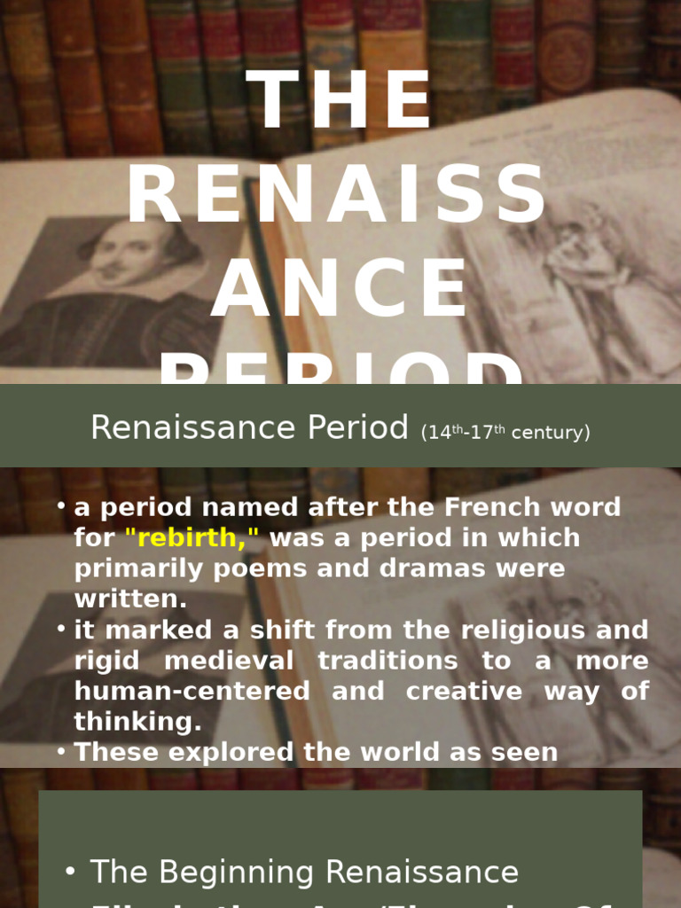 Group-1_Renaissance-Period | PDF | Renaissance | William Shakespeare