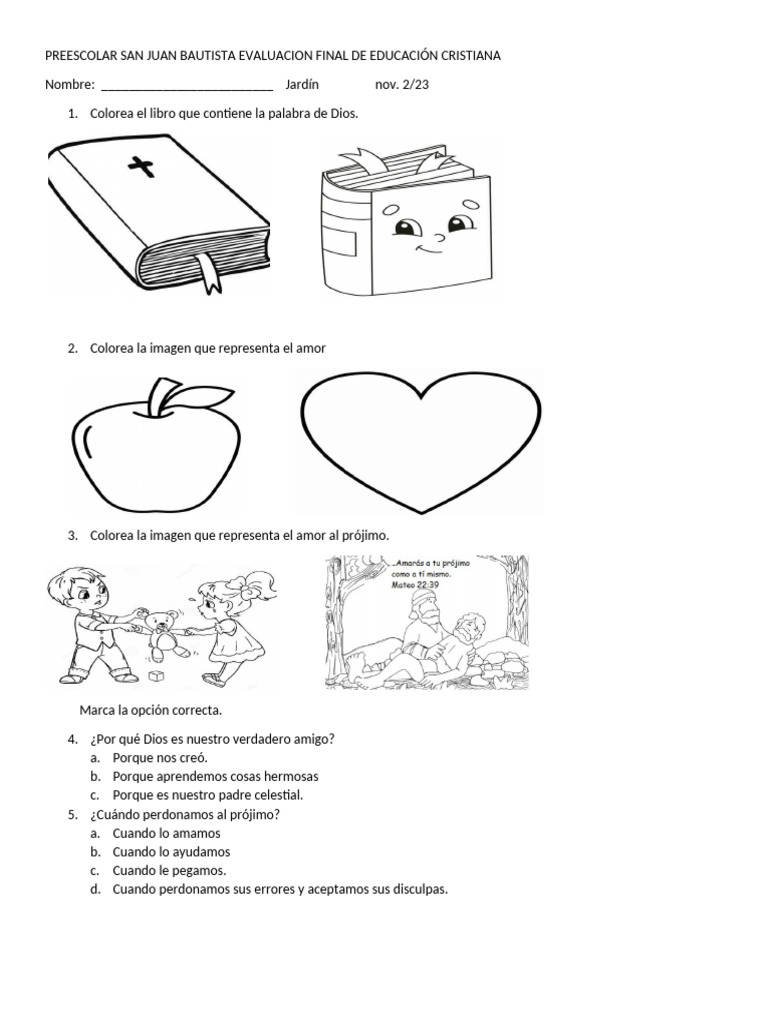 Evaluaciones Final Lourdes 2023 | PDF