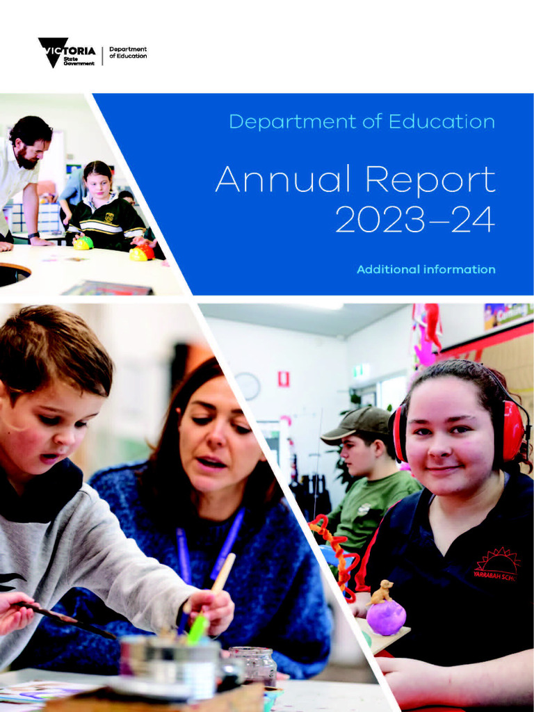 Department of Education Annual Report Additional Information 2023 2024 ...