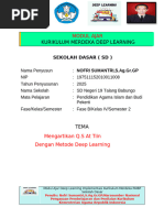 Contoh RPP Deep Learning PAI SD | PDF