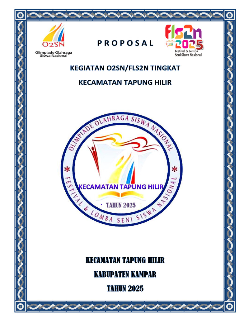 Proposal O2SN, FLS2N TAPUNG HILIR 2025 | PDF