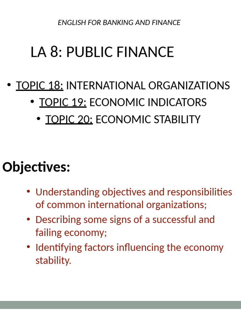 Lecture Notes - La 8 - Topic 18,19,20 - Public Finance | PDF ...