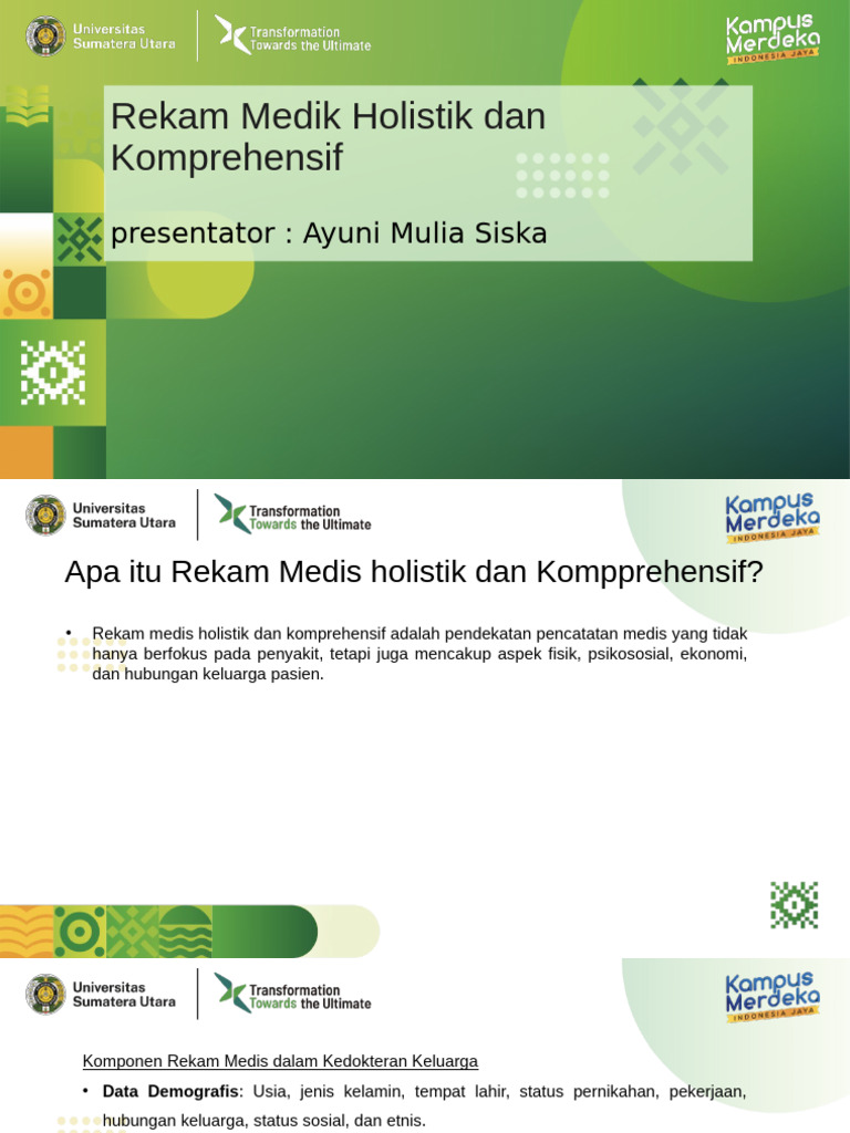 Rekam Medik Holistik | PDF