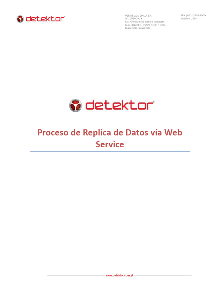 Proceso de Réplica de Datos por Web Service | PDF | Ventana ...