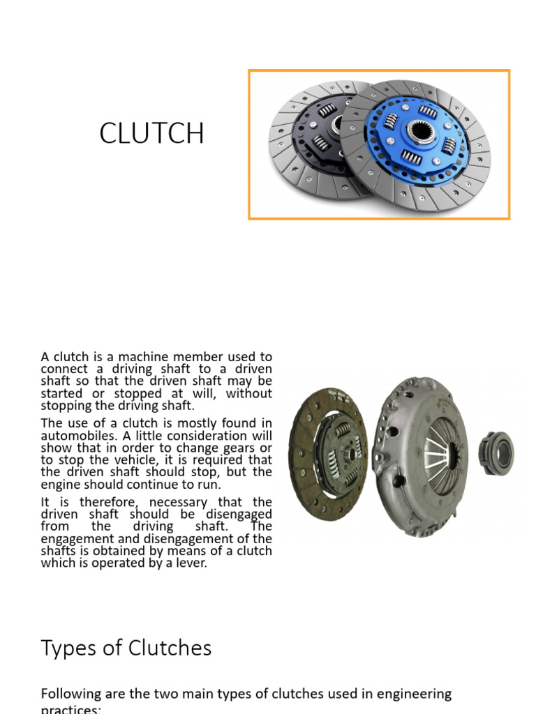 CLutch With Problems | PDF | Clutch | Friction