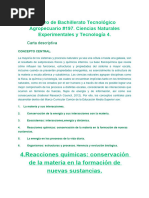 Conservación de Materia en Reacciones Químicas | PDF | Química | Átomos
