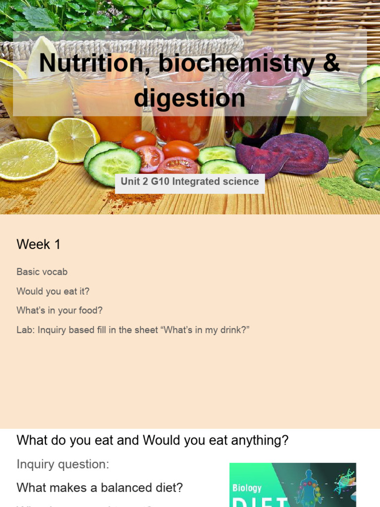 Nutrition and Biochemistry Basics | PDF | Chemical Compounds | Small ...
