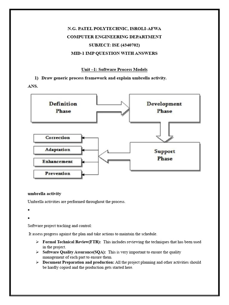 Ise Mid1 Question With Answer 242 | PDF | Use Case | Information Technology