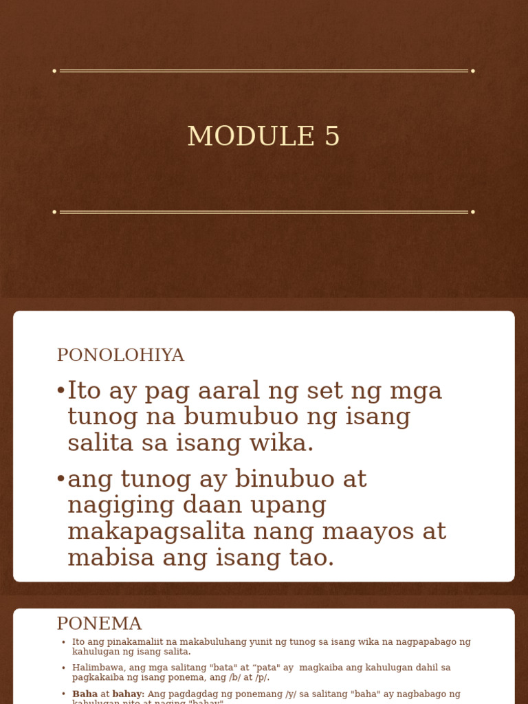 MKPL Module 5 | PDF