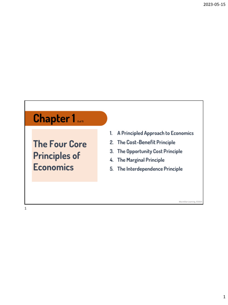 Core Principles of Economics Explained | PDF | Economics | Economies