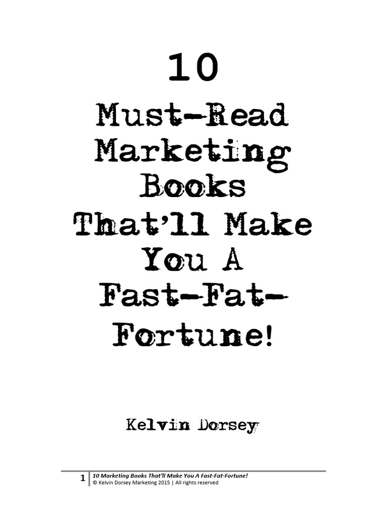10 Essential Marketing Books for Mastery | PDF
