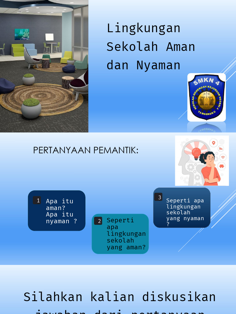 (08.00 - 09.40) Materi 1 Lingkungan Sekolah Yang Aman Dan Nyaman | PDF