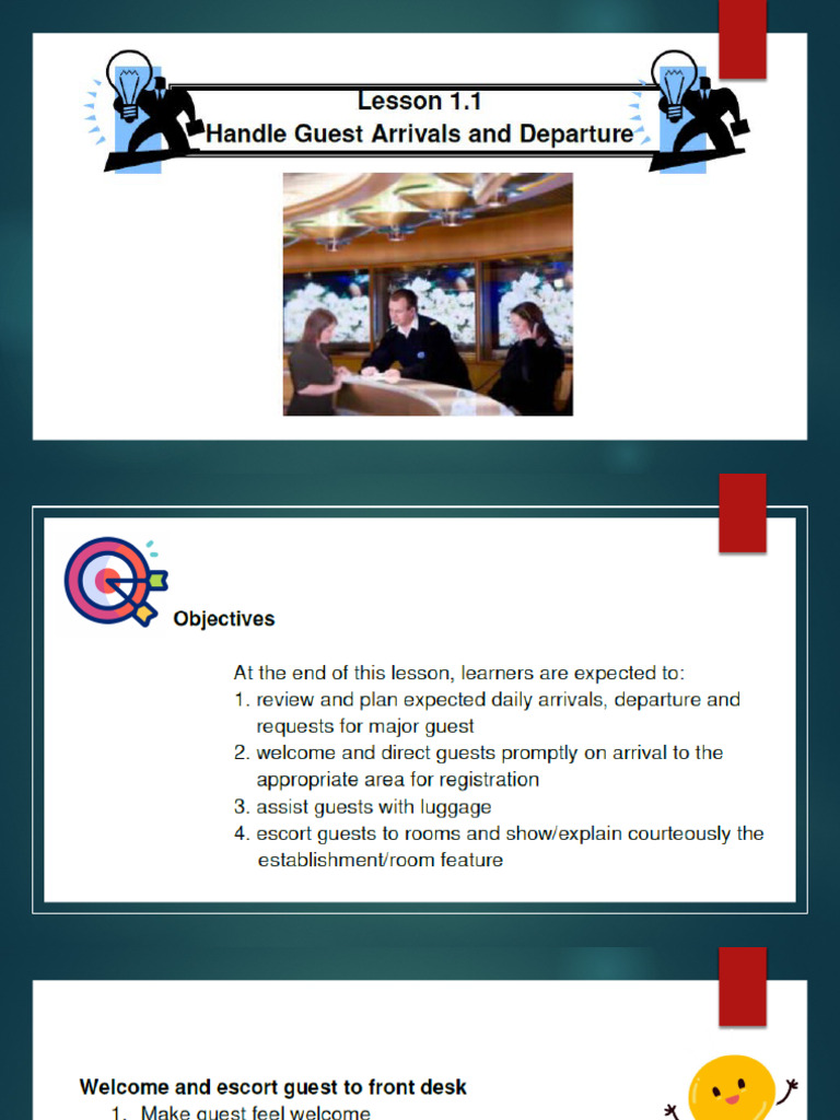 Handle Guest Arrival and Departure | PDF