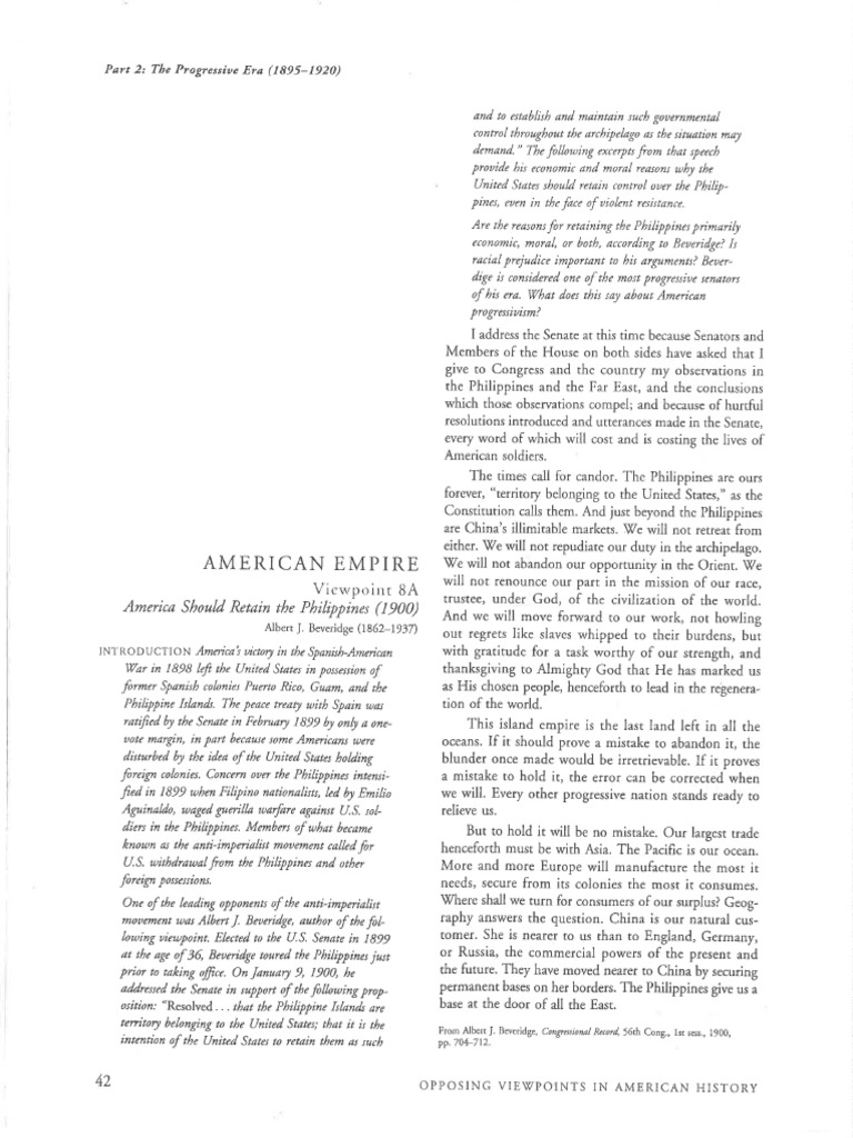Philippines Opposing Viewpoints | PDF