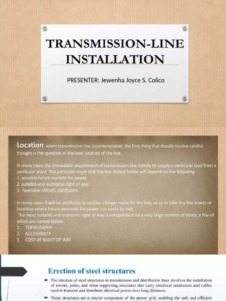 I A Transmission Line Installation and Maintenance 1 | PDF
