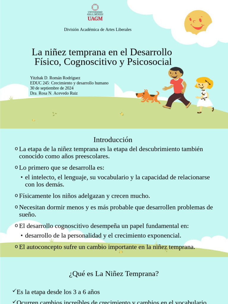 Desarrollo Integral en Niñez Temprana | PDF | Educación de la primera ...