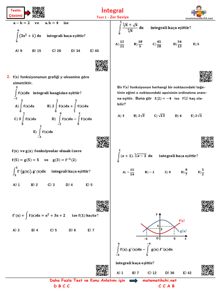 İntegral Test 1 Z | PDF