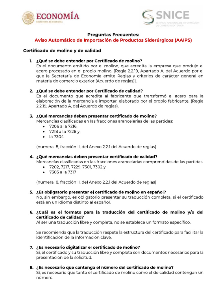 Preguntas Frecuentes AAIPS | PDF