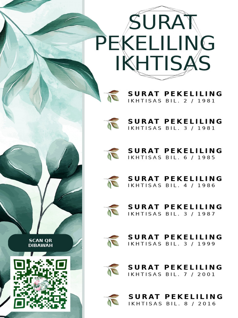 Surat Pekeliling Ikhtisas Overview | PDF
