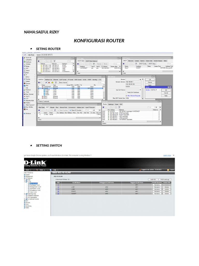 SAEFUL KONFIGURASI ROUTER | PDF