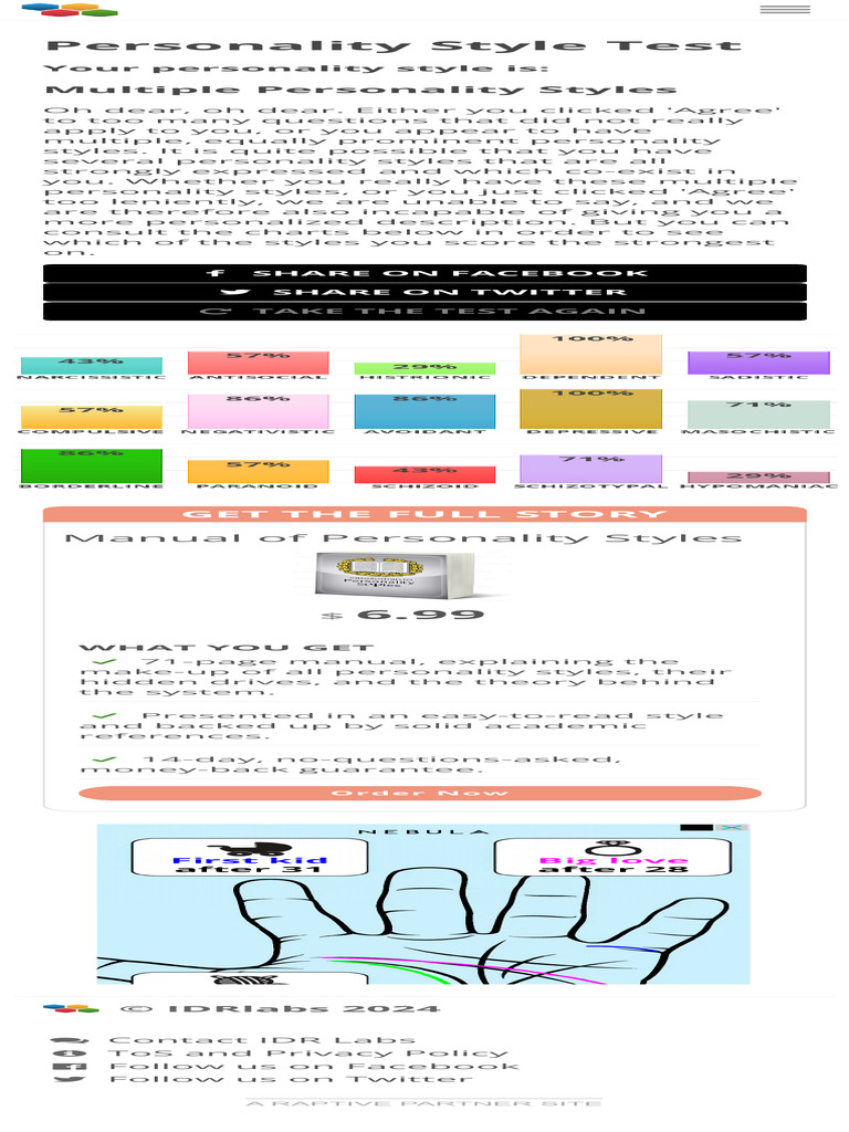 Personality Style Test 2 | PDF