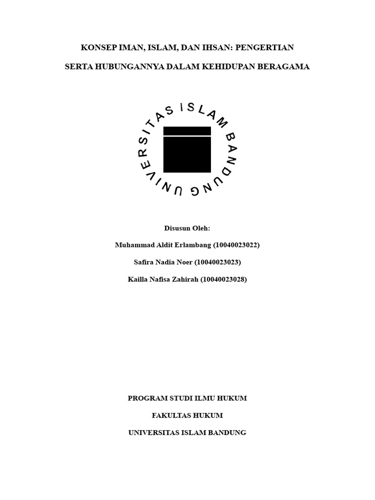 Konsep Iman, Islam, Ihsan dalam Islam | PDF