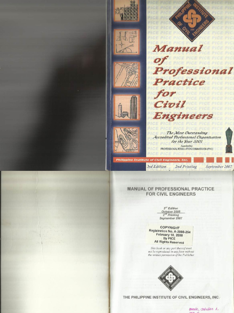 Pice Manual of Professional Practice For Civil Engineers 4 | PDF