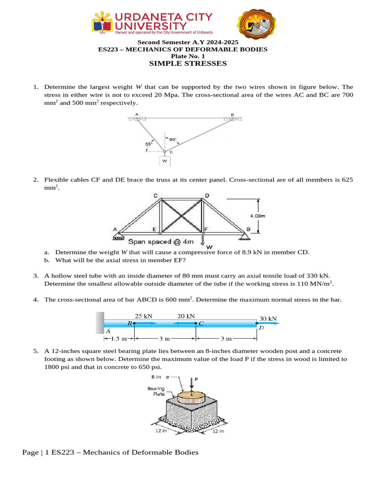 Engineering Stress Calculations | PDF
