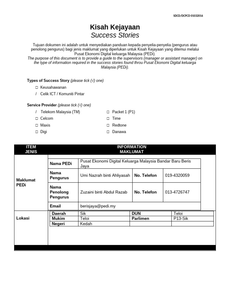 Kisah Kejayaan Suku 4 2022 Celik IT | PDF