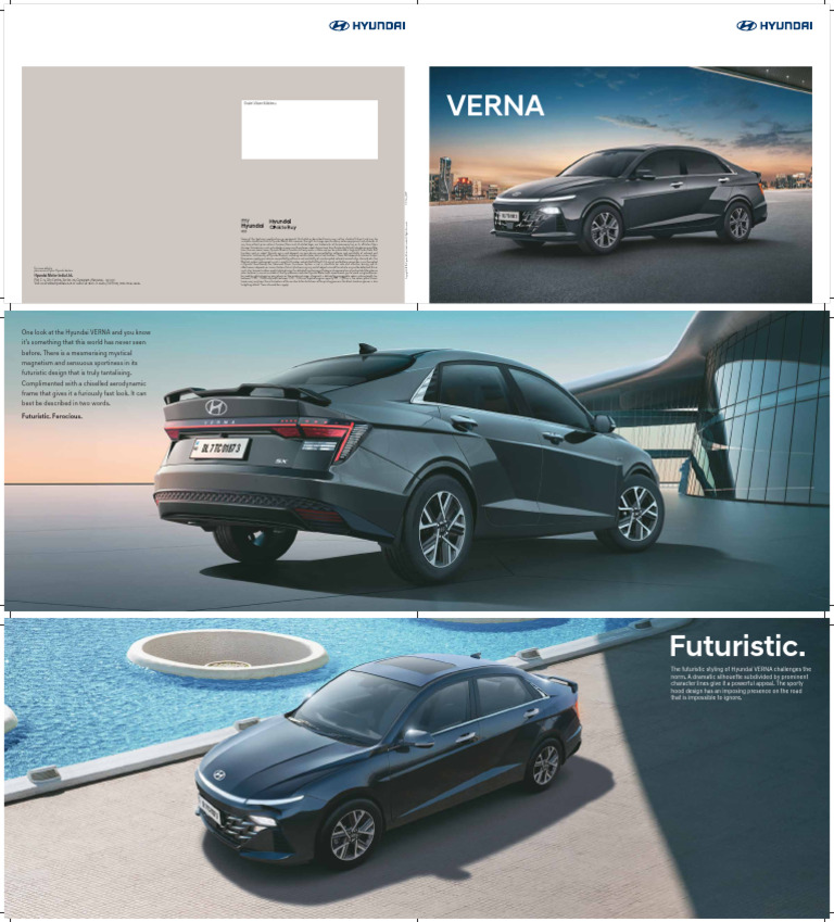Verna With Spoiler Brochure 20250109 | PDF | Seat Belt | Motor Vehicle