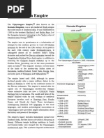 Map Showing The Vijayanagara Empire With Capital City and Current ...