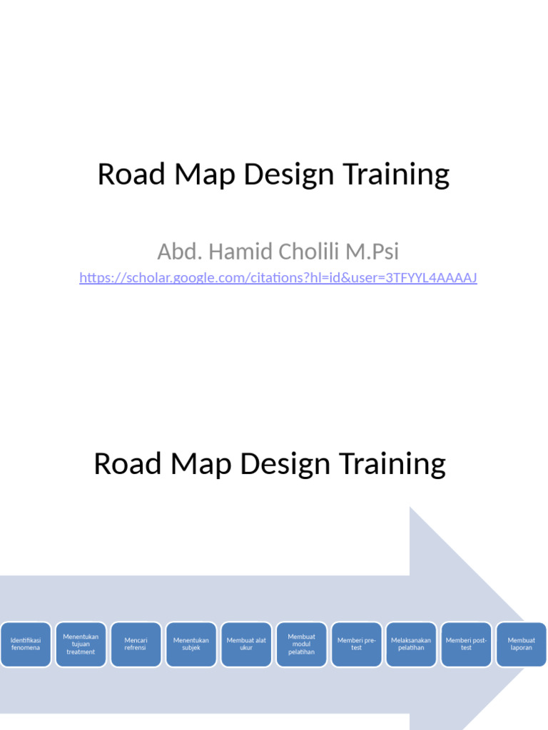 2.-Road Map Design Training | PDF