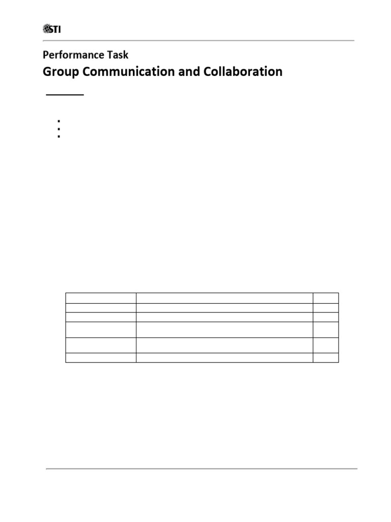 Group Communication Task Guide | PDF | Team Building | Motivation