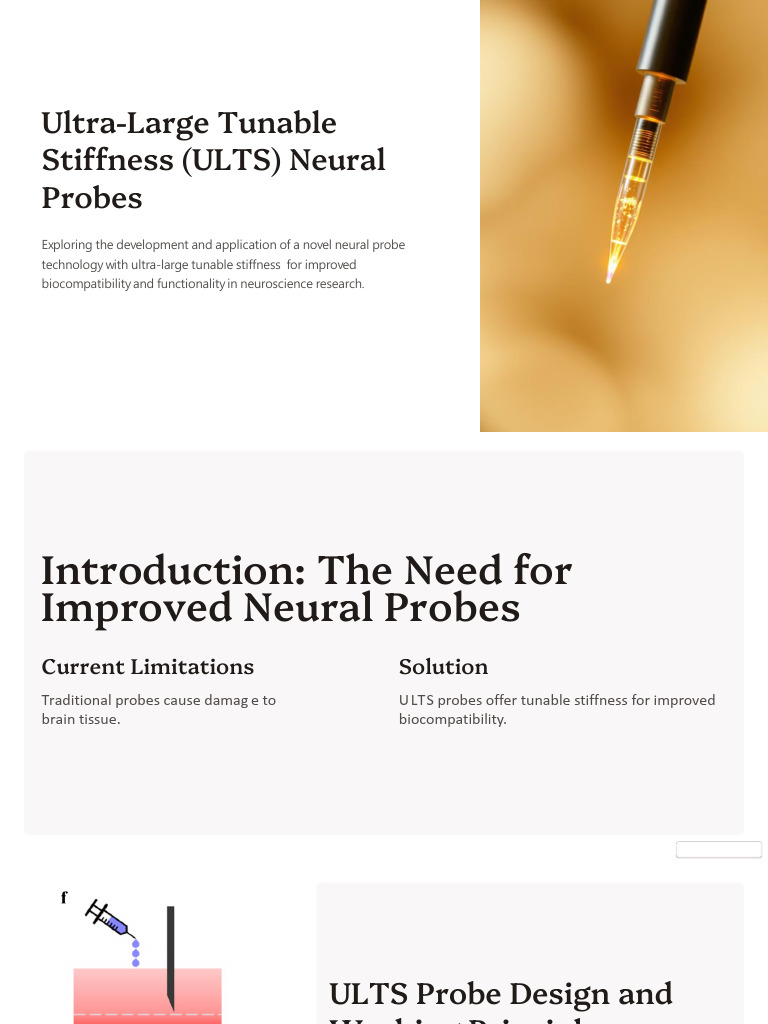 Ultra Large Tunable Stiffness ULTS Neural Probes | PDF | Brain ...
